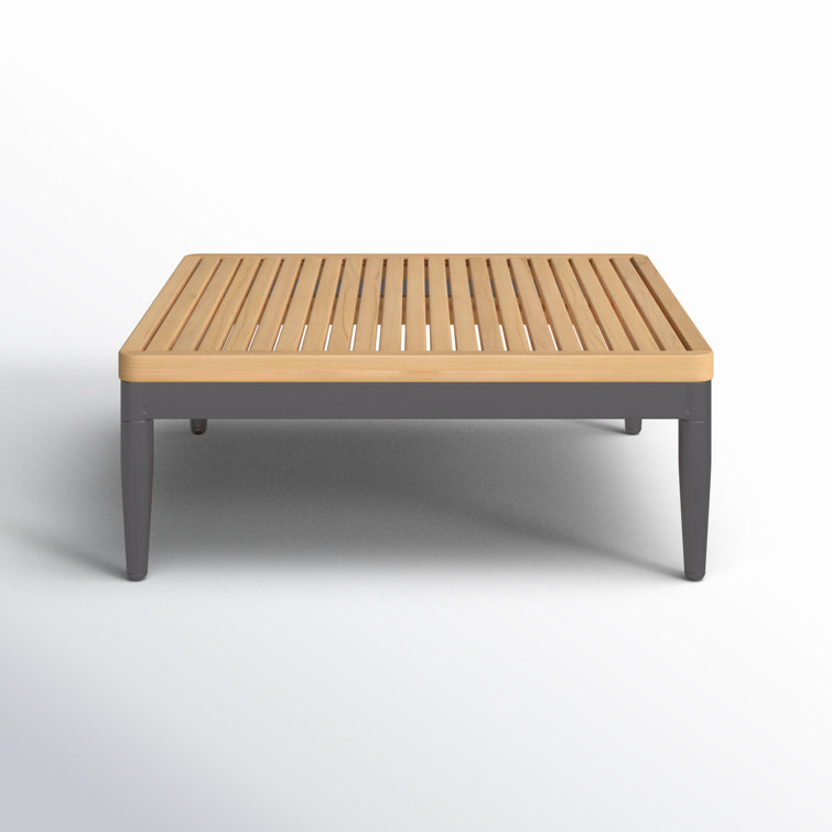 AllModern Beatrix Square Teak Outdoor Coffee Table | Wayfair